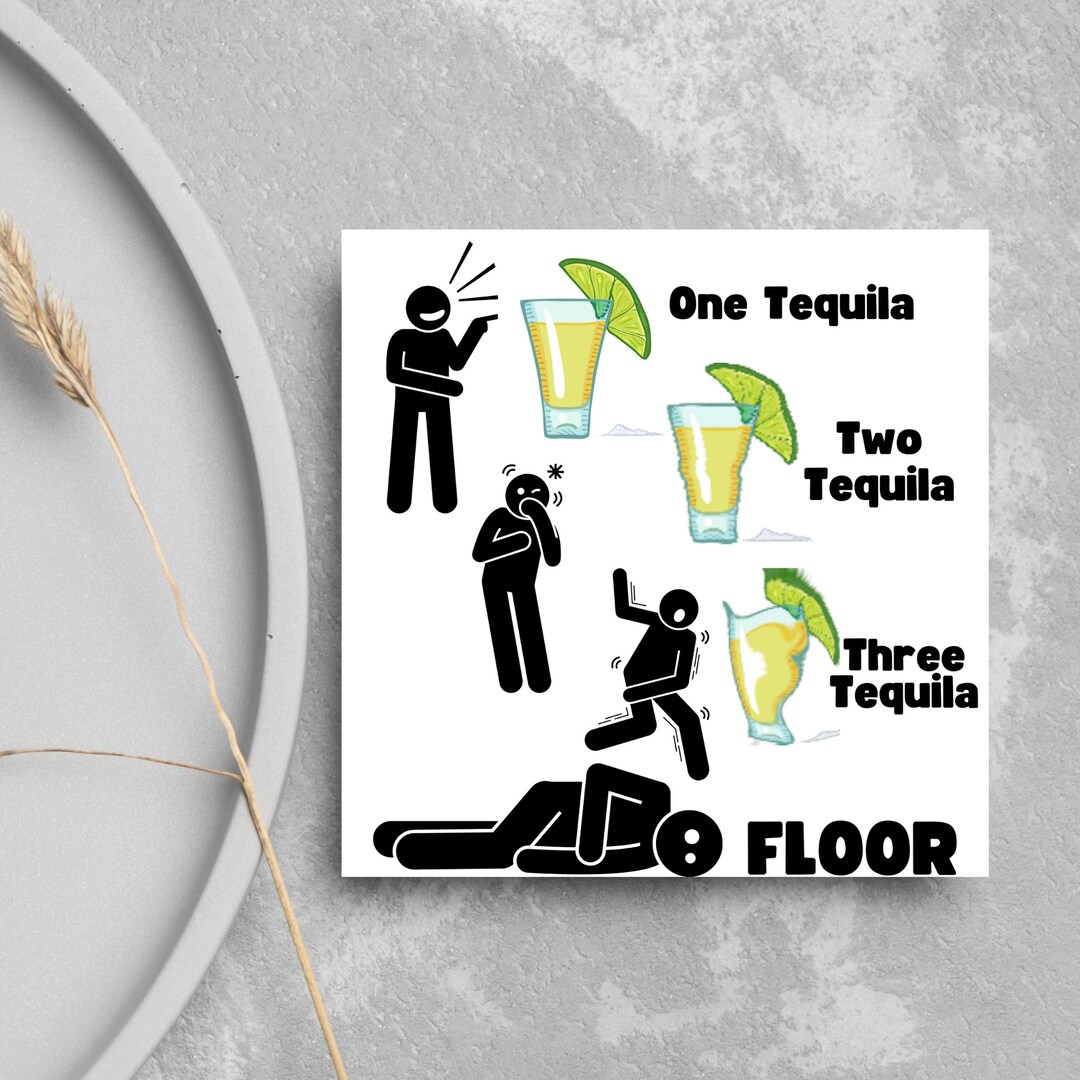 Funny Tequila Tango Card: Birthday Alcohol Humour, Drinking Card, 18th ...
