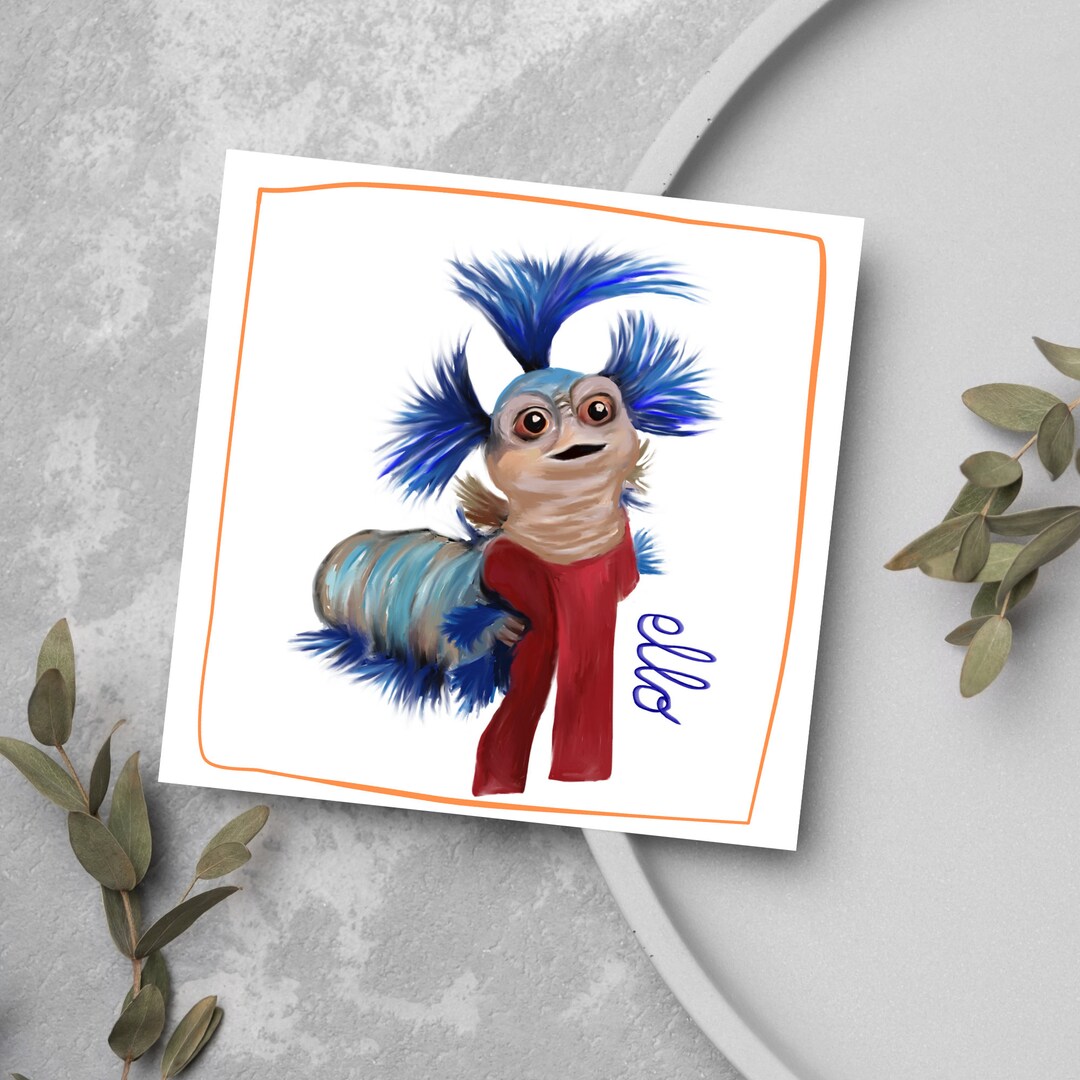 Worm Birthday Card, Labyrinth Film Card, I'm Just a Worm, Jim Henson ...