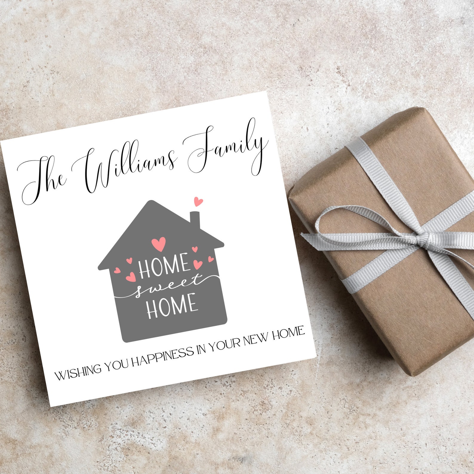 Personalised New Home Card, Moving House, First Home Card, New House ...