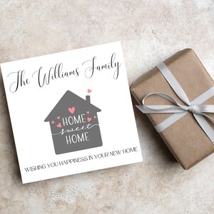 Personalised New Home Card, Moving House, First Home Card, New House ...