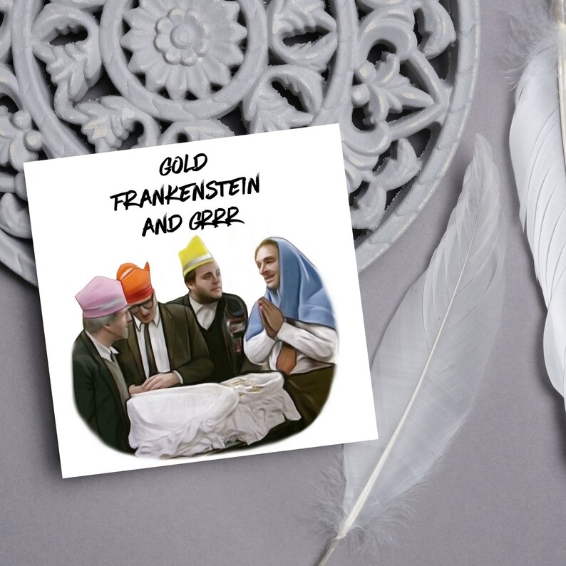 Funny Bottom Christmas Card Bottom TV Show Funny Nativity - Etsy UK