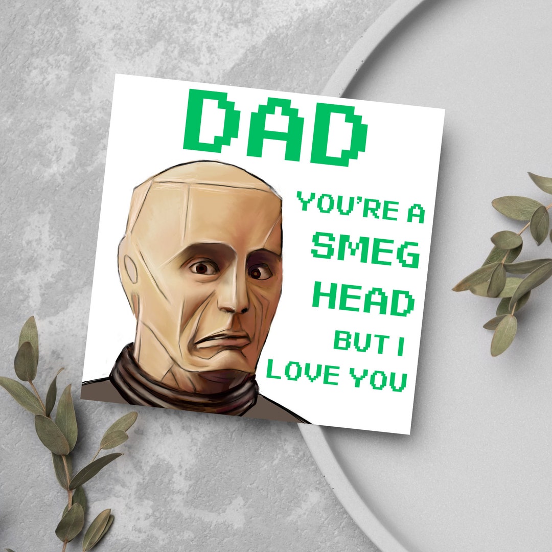 Red Dwarf Birthday Card, Kryton Red Dwarf Birthday Card for Dad, Funny ...