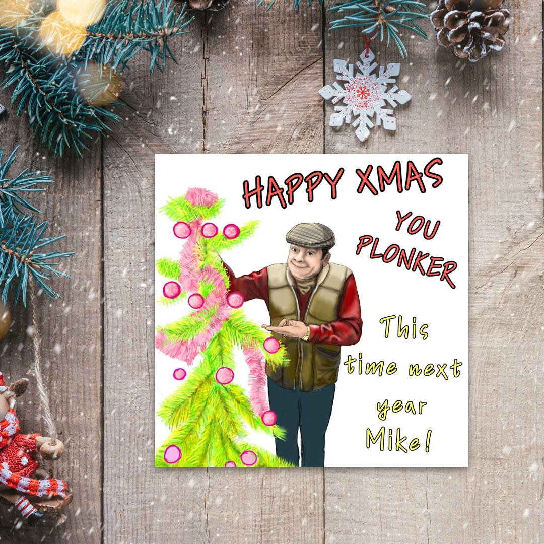 Personalised Only Fools and Horses Christmas Card, Del Boy Card, Del ...