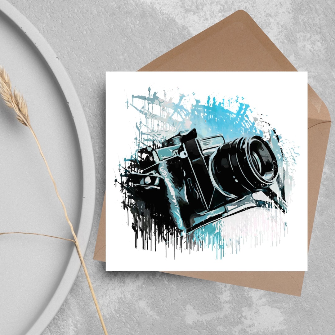 Photographer Birthday Card, Camera Design, Photography Card, Birthday ...
