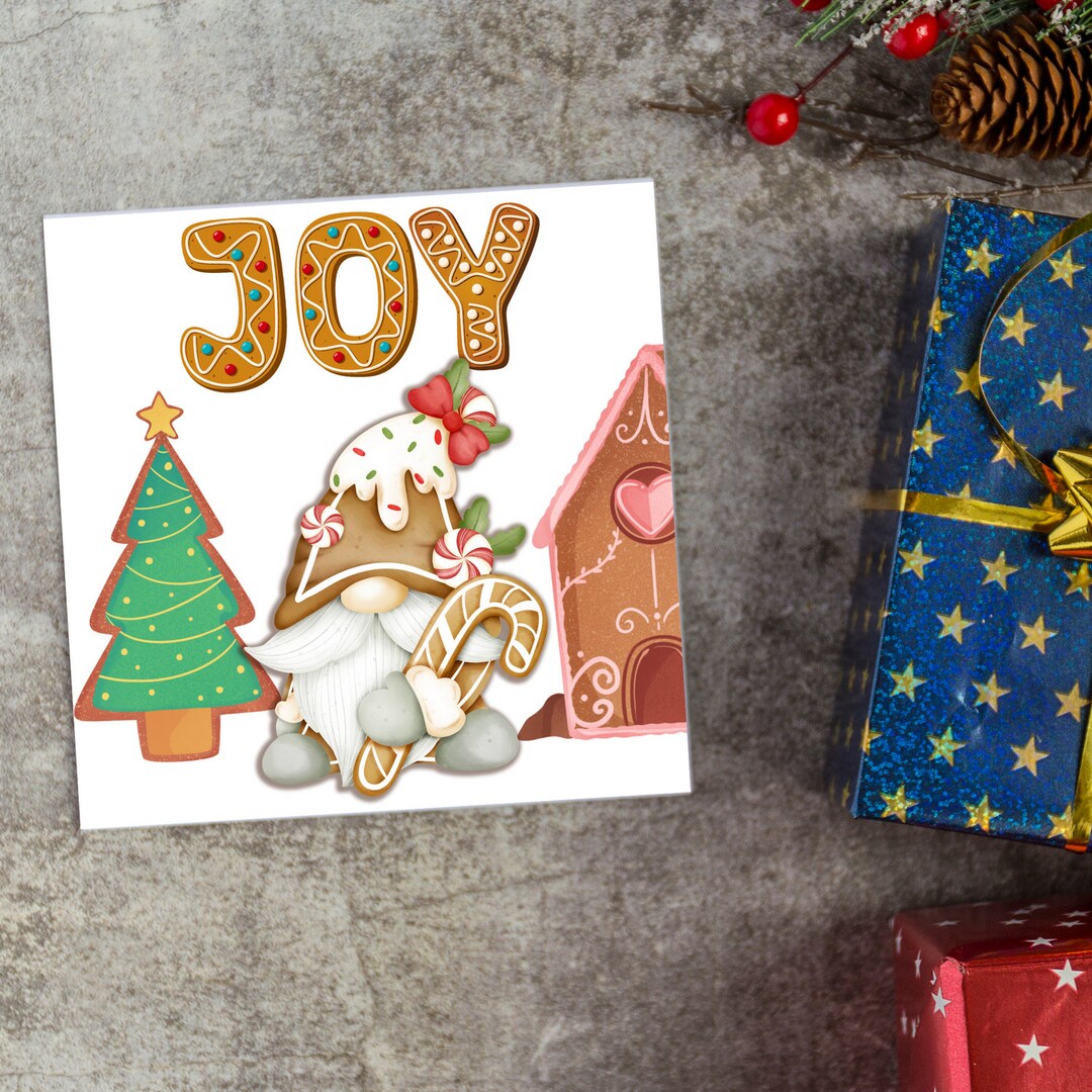 Cute Gonk Christmas Card, Festive Christmas Gonk Card for Mum, Funny ...