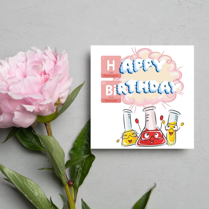 Chemistry Birthday Card, Funny Birthday Card for Chemists, Funny ...