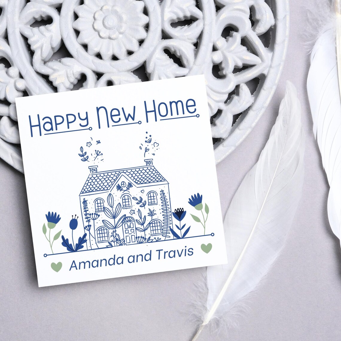 Personalised New Home Card, Moving House, First Home Card, New House ...
