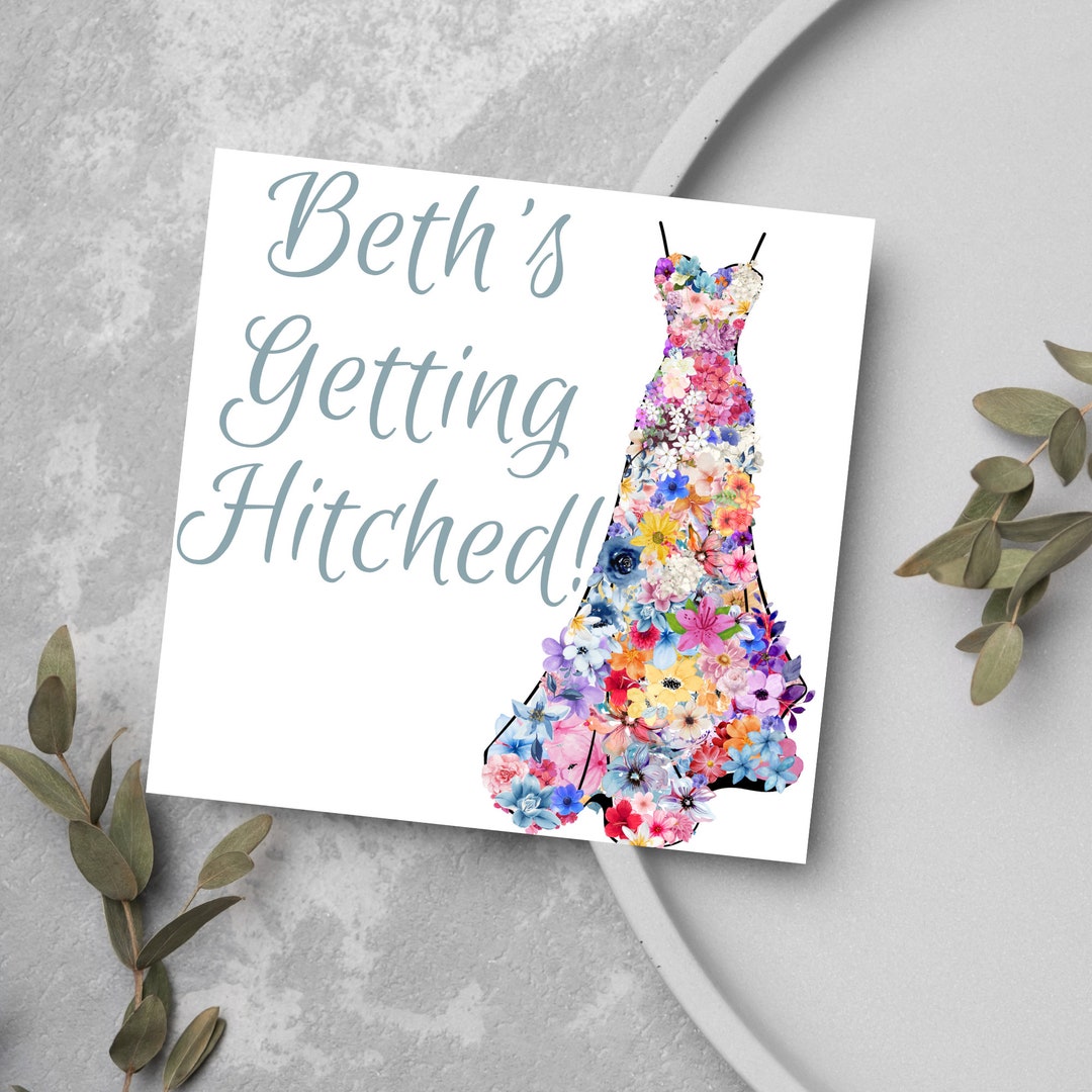 Personalised Bride to Be Card, Bridal Party Card, Hen Party Card ...