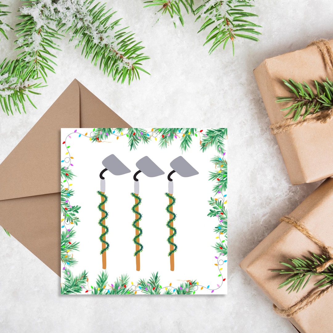 Pun Christmas Card, Cryptic Christmas Card for Gardeners, Gardening ...