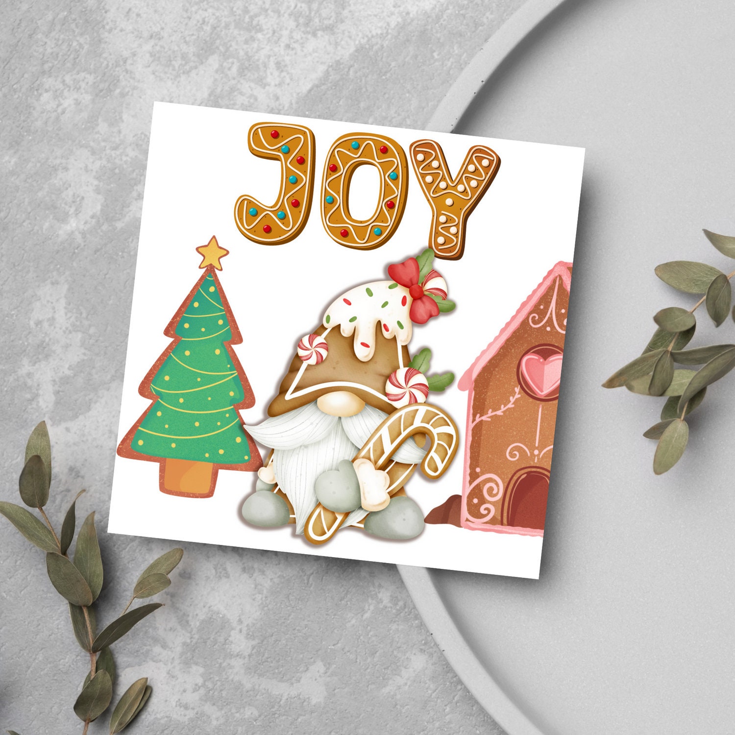 Cute Gonk Christmas Card Festive Christmas Gonk Card for Mum - Etsy