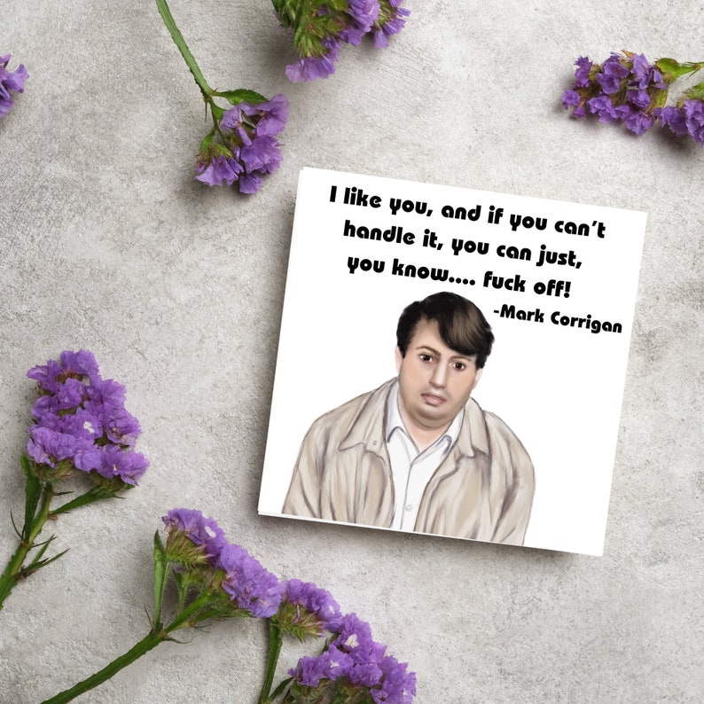 Peep Show Greetings Day Card, Funny Mark Corrigan Card, David Mitchell ...