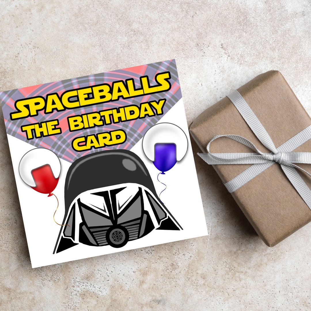 Spaceballs Birthday Card, Funny Birthday Card, Mel Brooks Birthday Card ...