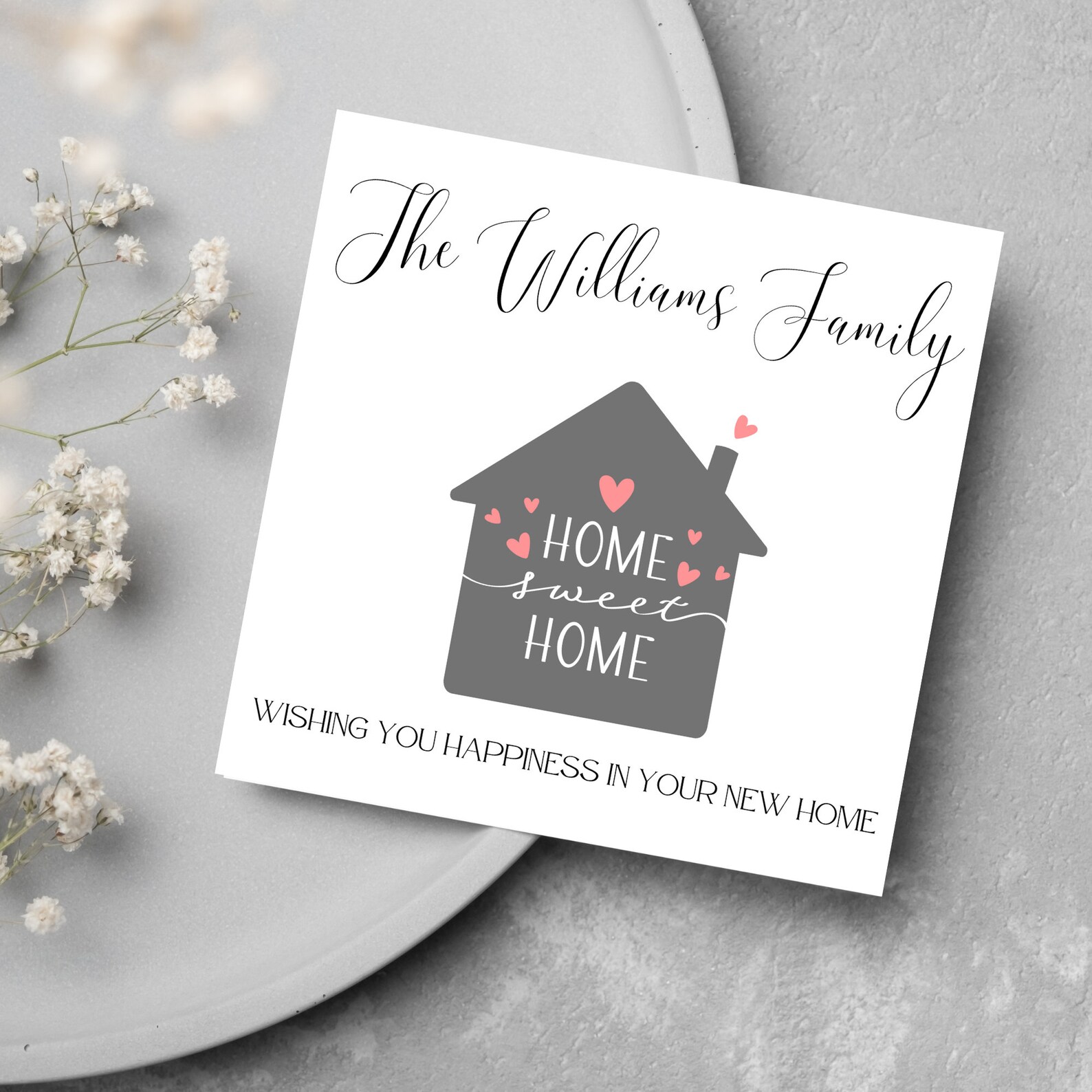 Personalised New Home Card, Moving House, First Home Card, New House ...