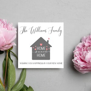 Personalised New Home Card, Moving House, First Home Card, New House ...