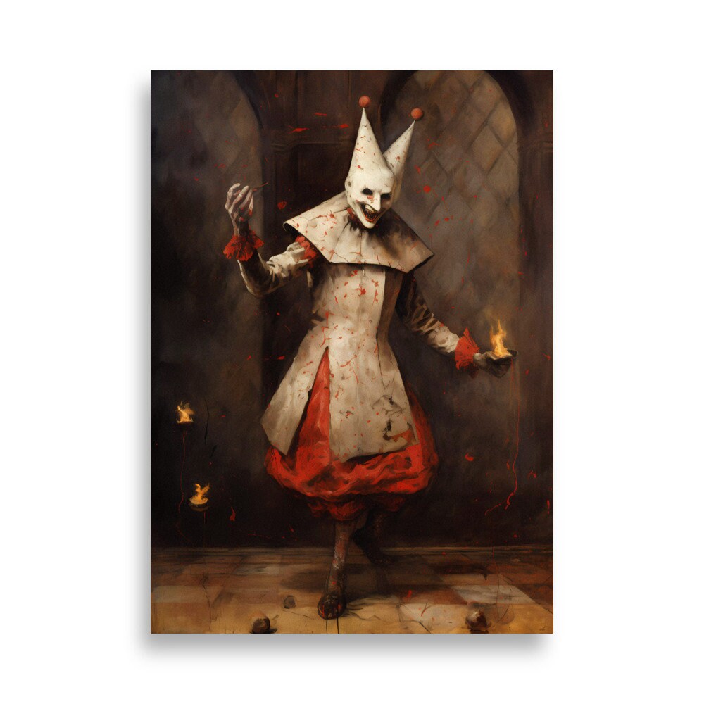 Evil Jester 2, Dark Fantasy, Physical Poster - Etsy
