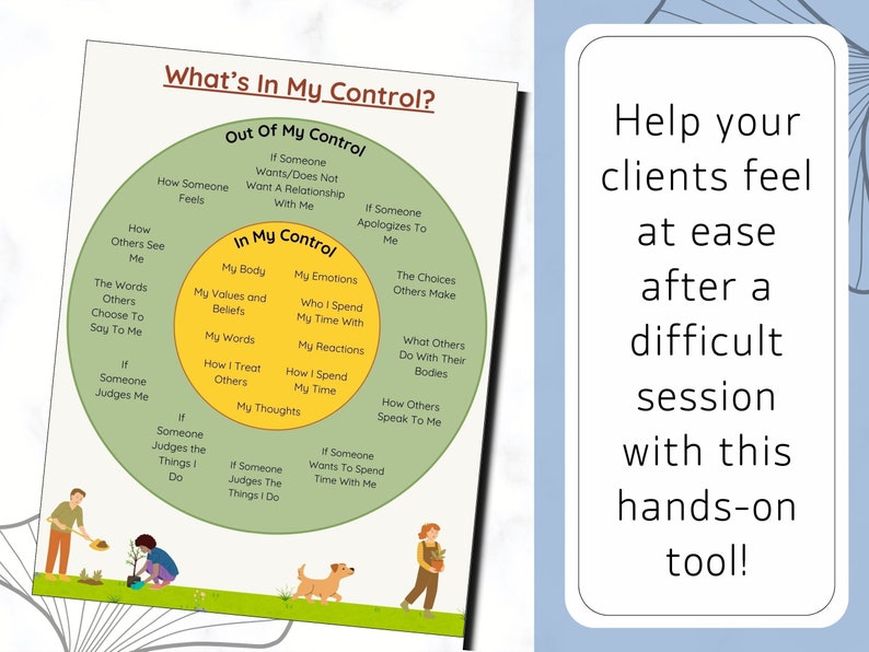 Chart of Control Printable Handout - Etsy