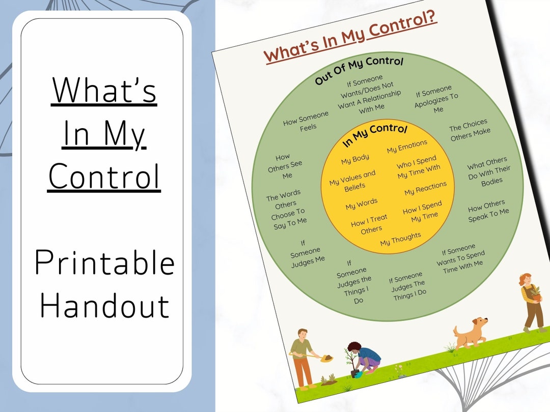 Chart of Control Printable Handout - Etsy