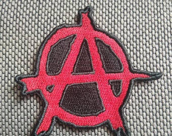 Anarchist anarcho-syndicalism Flag Embroidered Patch Antifa Anarchism ...