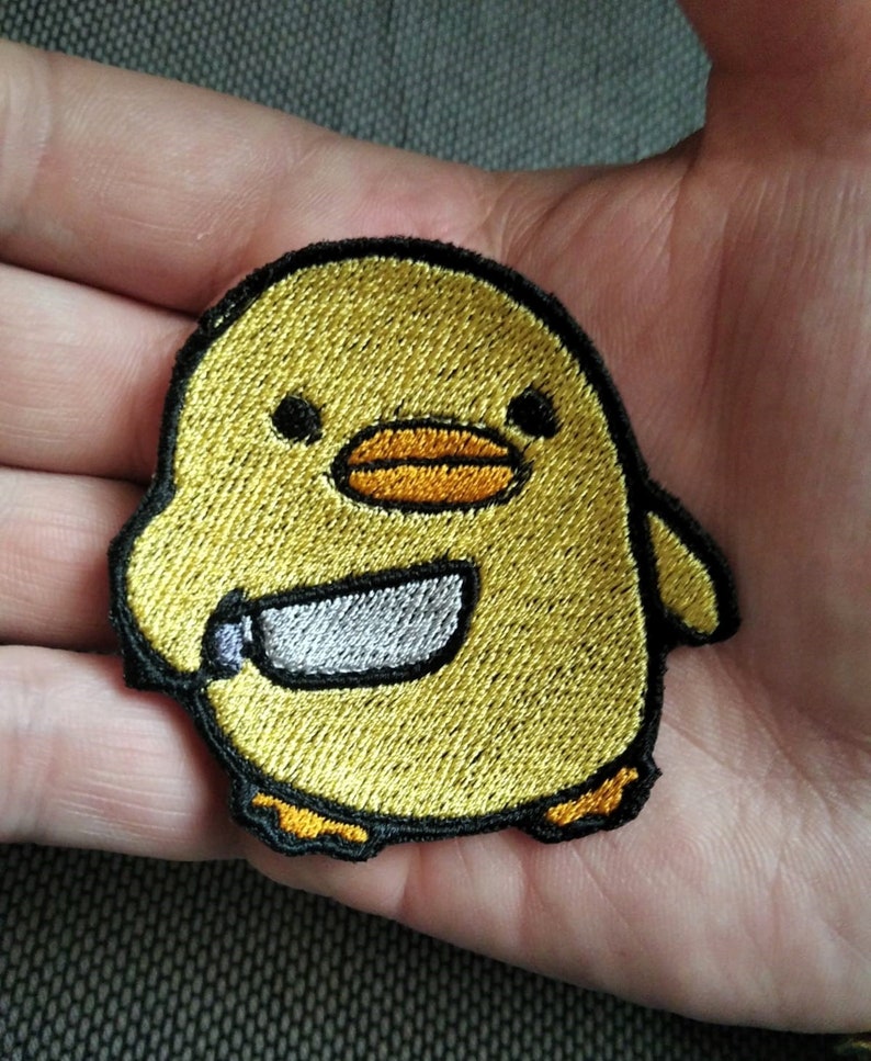 Patch/patch Angry Duck/rabid Chick With Blade TO SEW - Etsy