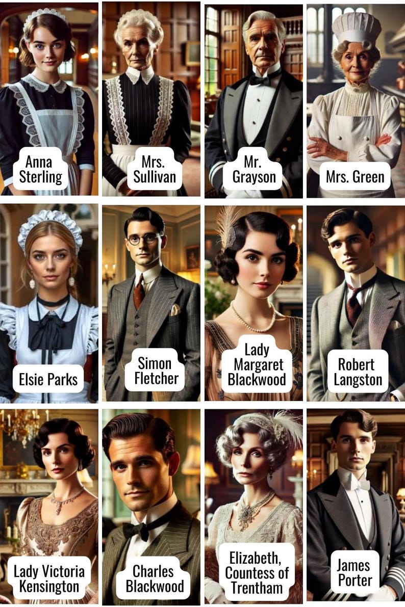 12 Suspects - Murder at Mockingbird Manor -mingle Murder Mystery Game ...