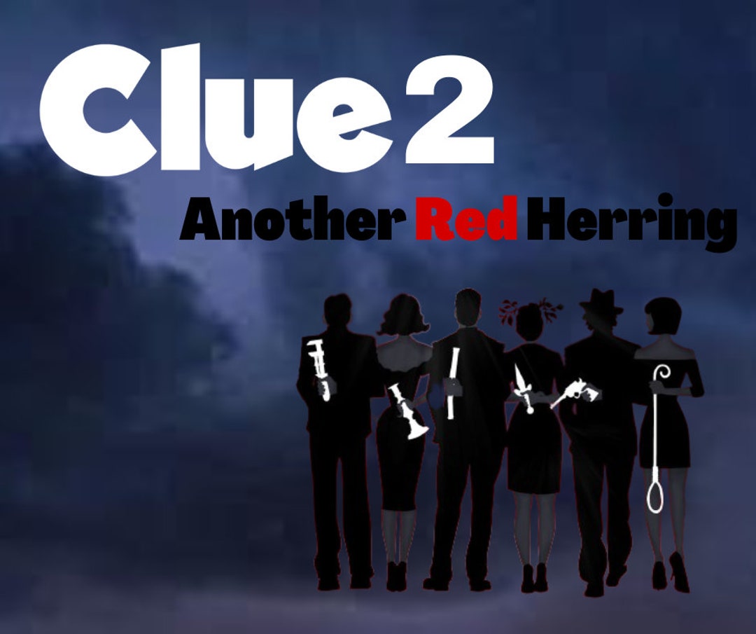 Clue Too...another Red Herring, Murder Mystery Game Digital - Etsy