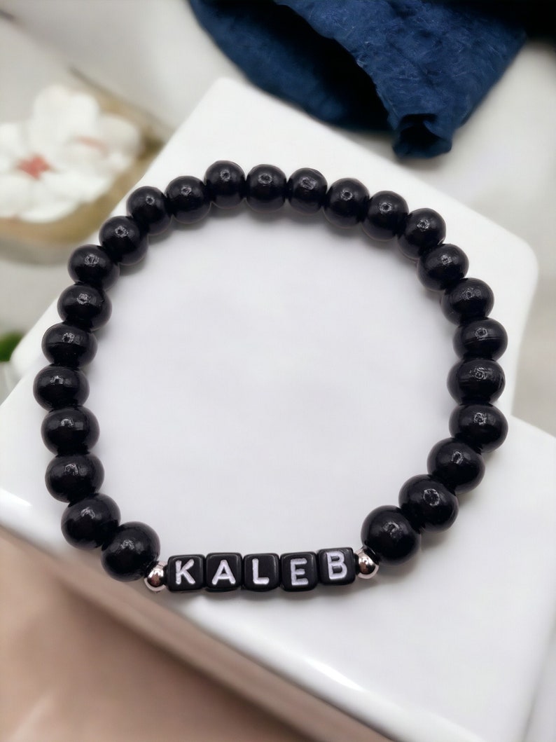 Boys Name Bracelet, Boys Bracelet Personalized, Boys Bracelet ID, Kids ...