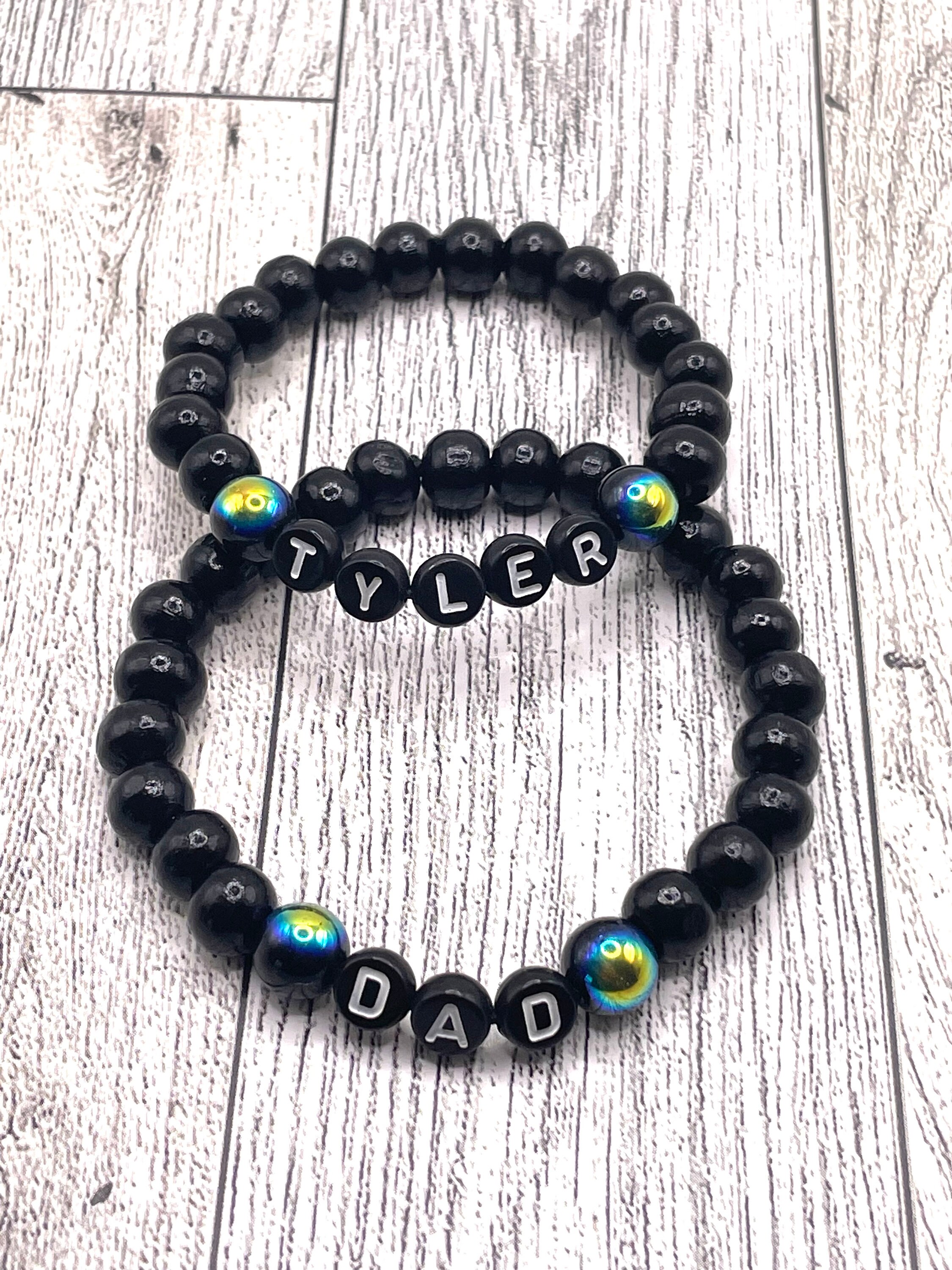 Dad Son Daughter Bracelet, Dad Gift, Dad Bracelet, Mom Bracelet, Kid ...