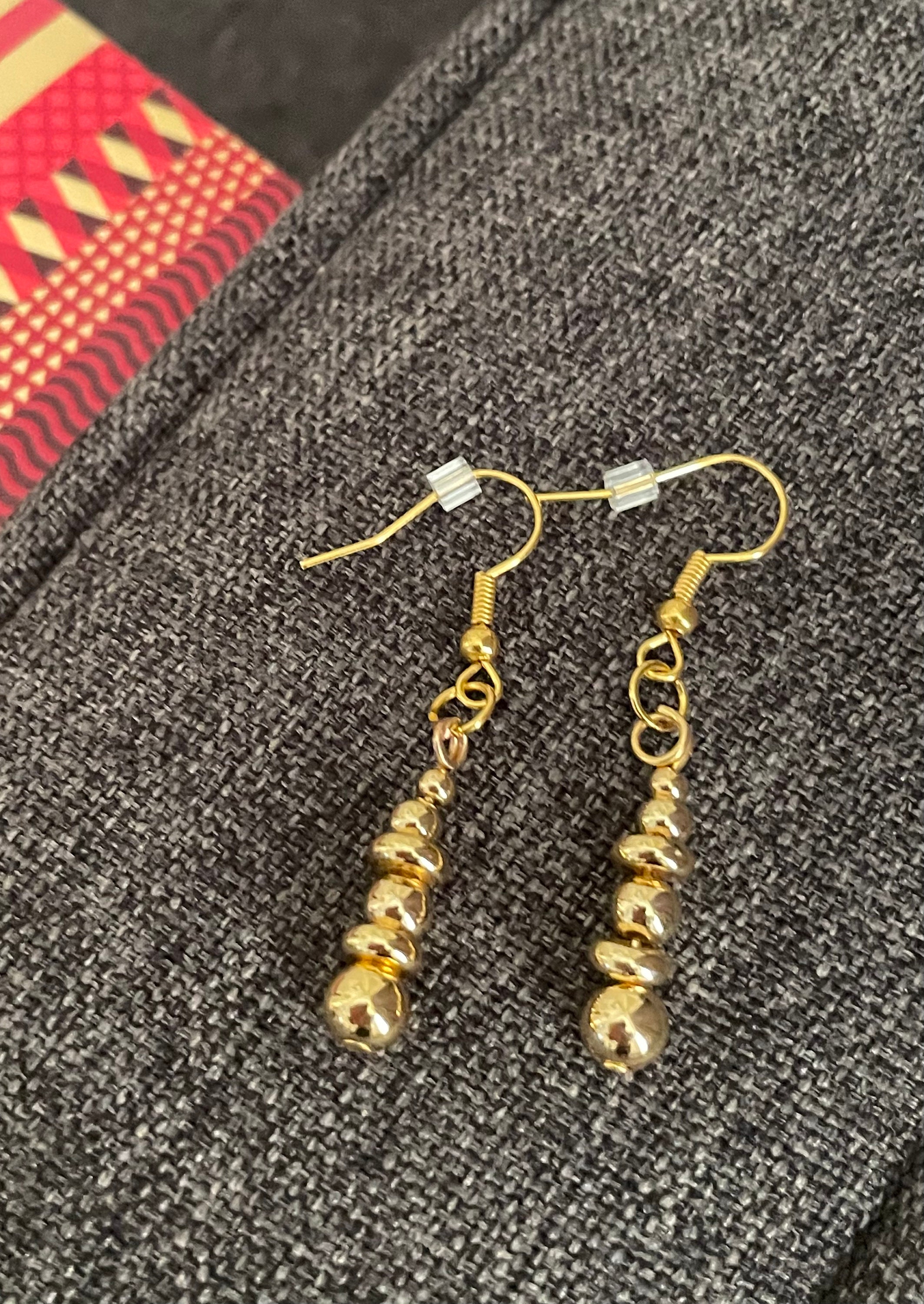 Cute Gold Earrings for Prom 18k Gold Plated. - Etsy