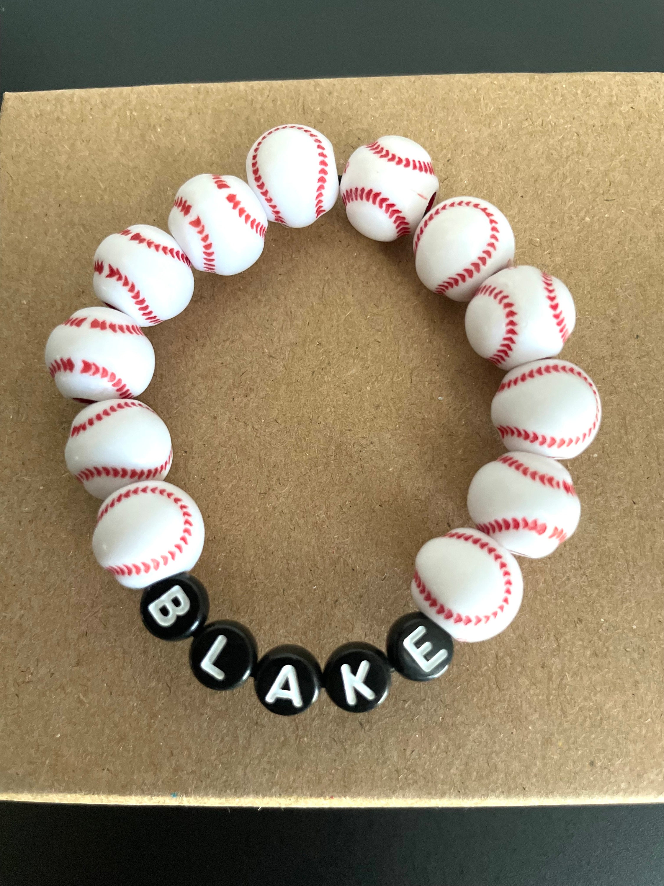 Custom Baseball Bracelet, Custom Baseball Necklace, Baseball Lover ...