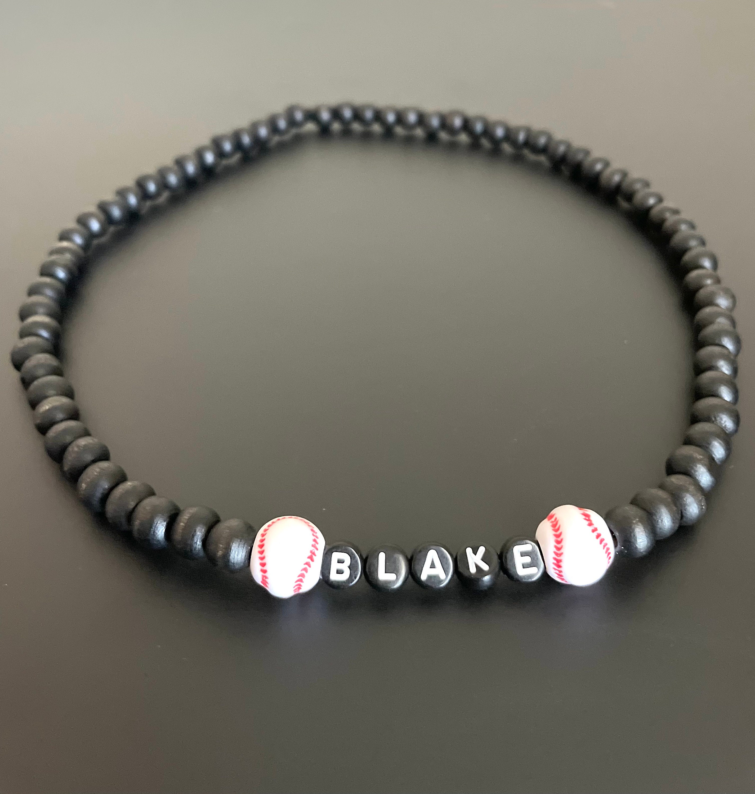 Custom Baseball Bracelet, Custom Baseball Necklace, Baseball Lover ...