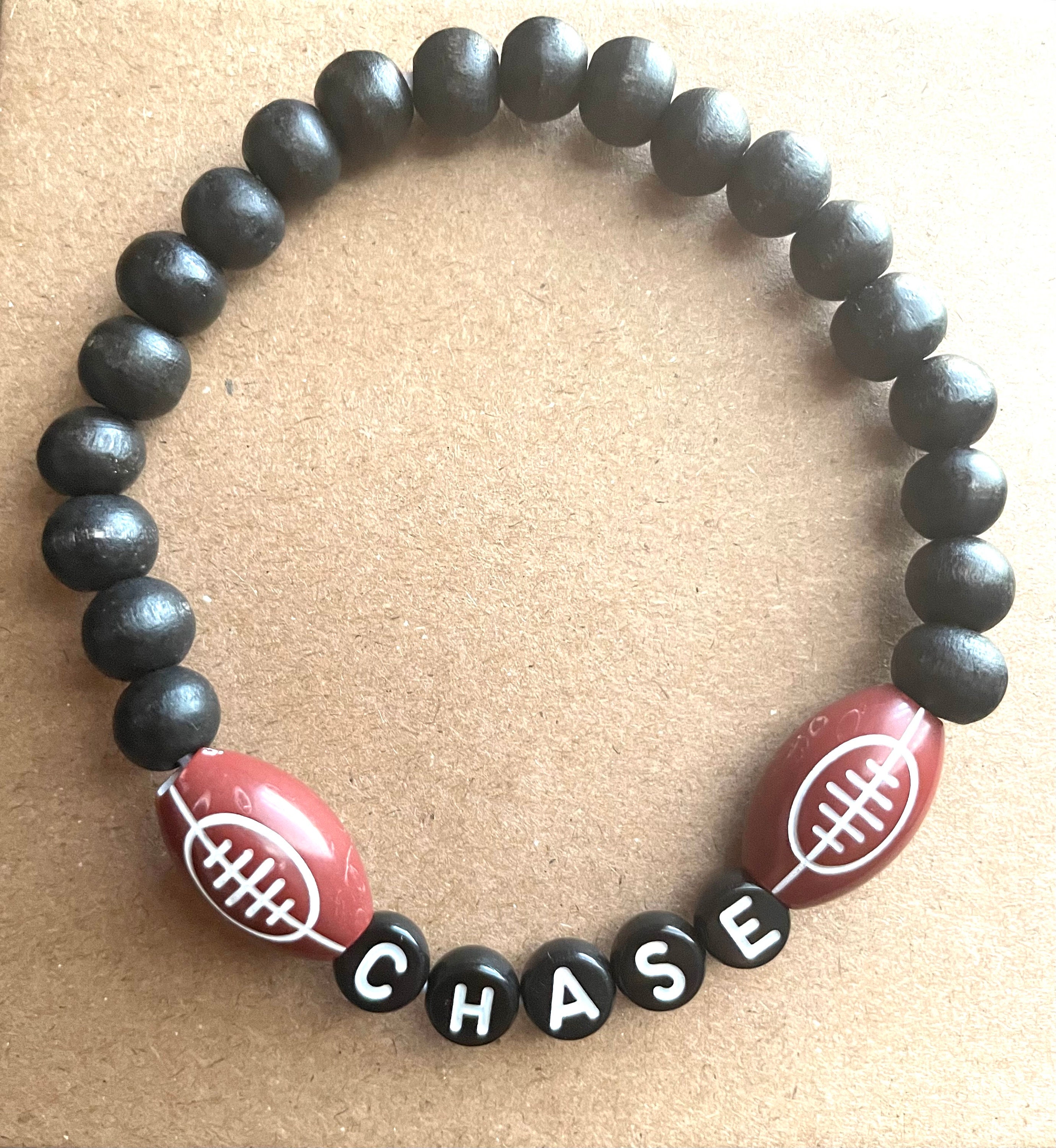 Custom Sport Bracelet, Sports Themed Birthday Party Favors, Sports ...