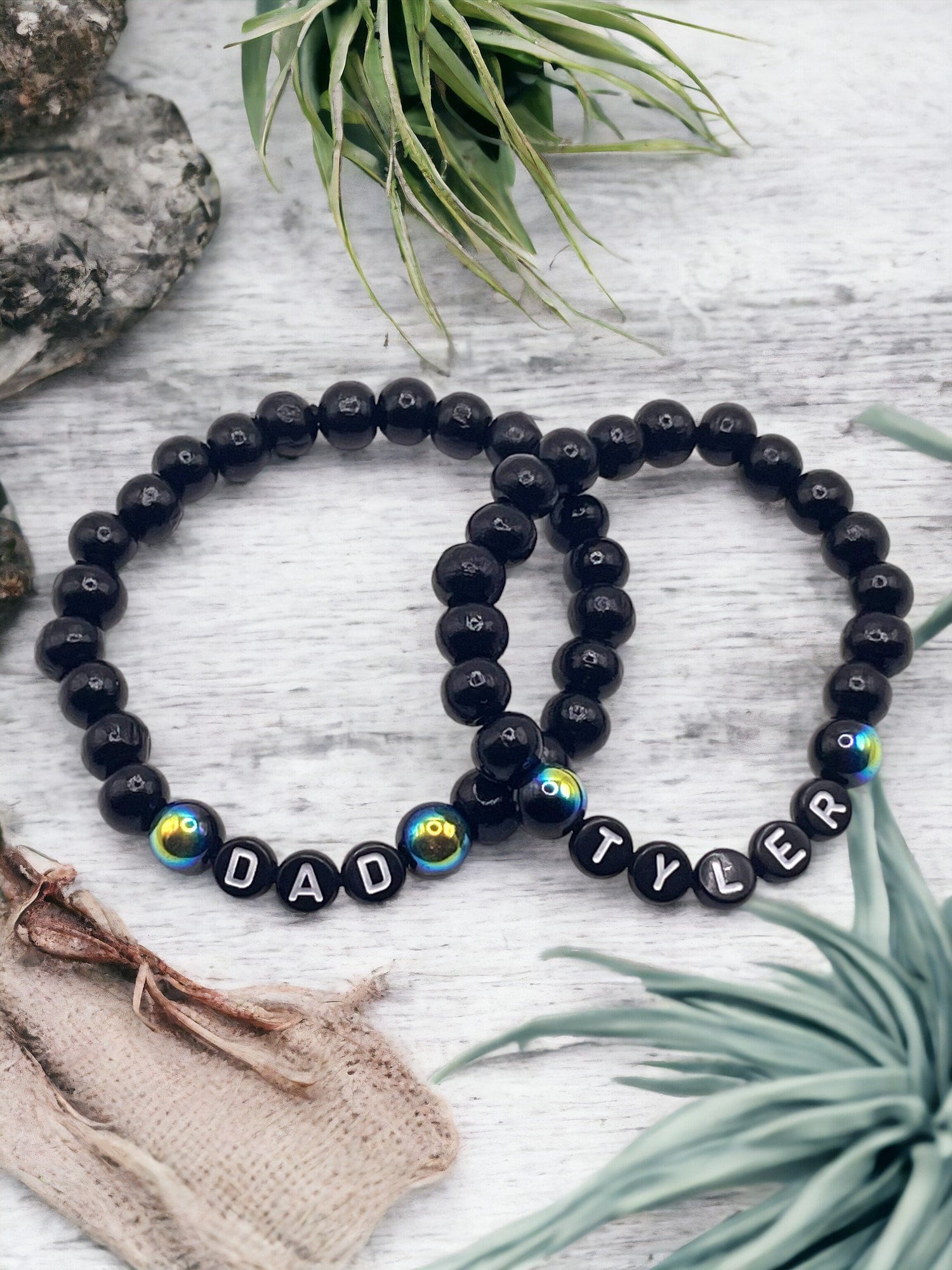 Dad Son Daughter Bracelet, Dad Gift, Dad Bracelet, Mom Bracelet, Kid ...