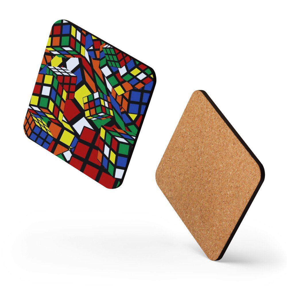 Rubix Cube Coasters, Coaster, Birthday Gifts, Table Setting, Rubix Cube ...