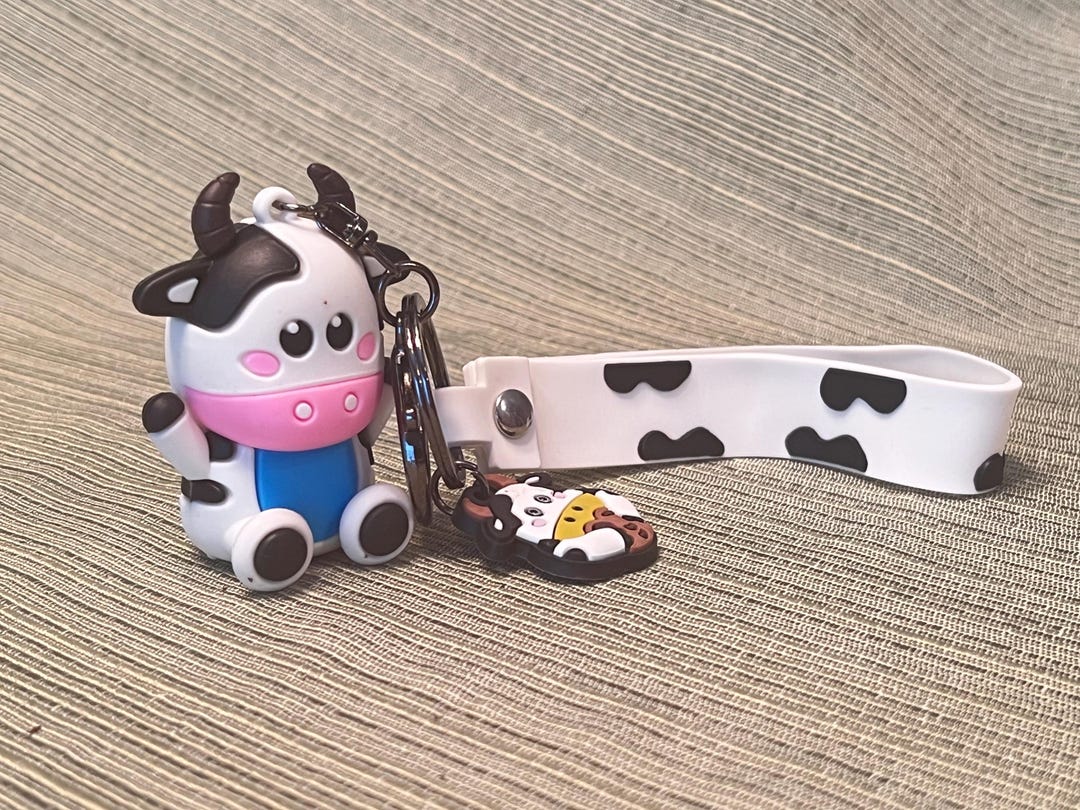 Moo Moo SUBAHU Cow 6 or 12 Wrist Keychain With 5x7 Bags and Tags - Etsy