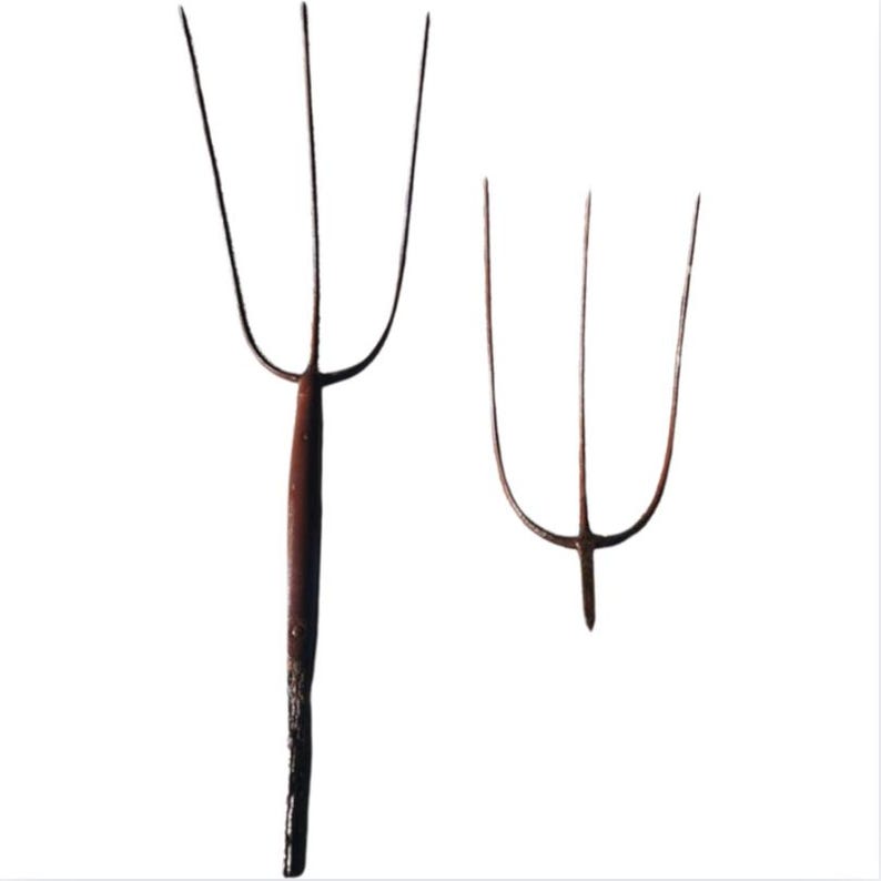 Antique Hay Forks | Rustic Farm Tools | Primitive Barn Decor | Set of 2 ...