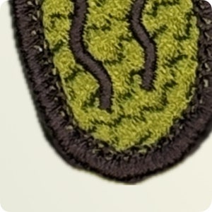 Smiling Pickle Patch Set Iron-on & Sew-on , Sticker Cute Veggie ...