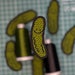 Smiling Pickle Patch Set Iron-on & Sew-on , Sticker Cute Veggie ...