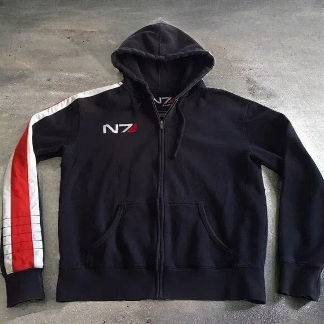 Men N7 Cosplay Costume Bomber Jacket Commander Shepard Bomber Jacket ...