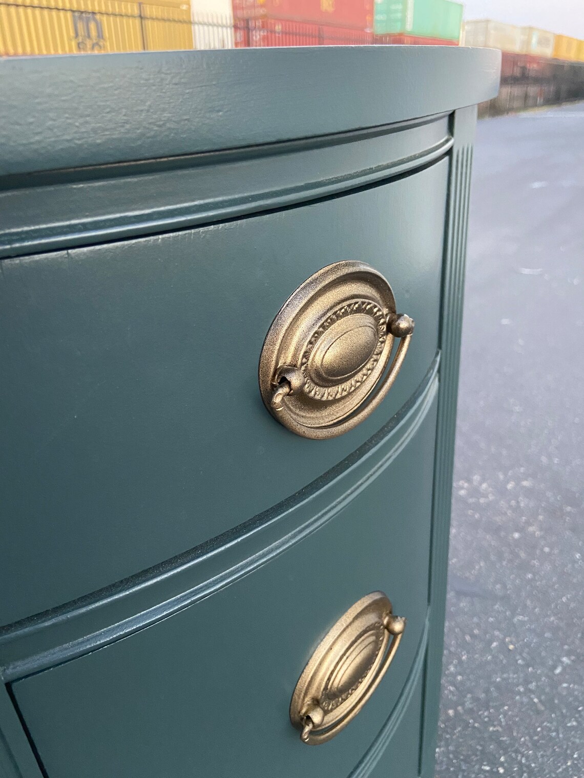 Two Wooden Green Dixie Federal Hepplewhite Nightstands/side Tables - Etsy