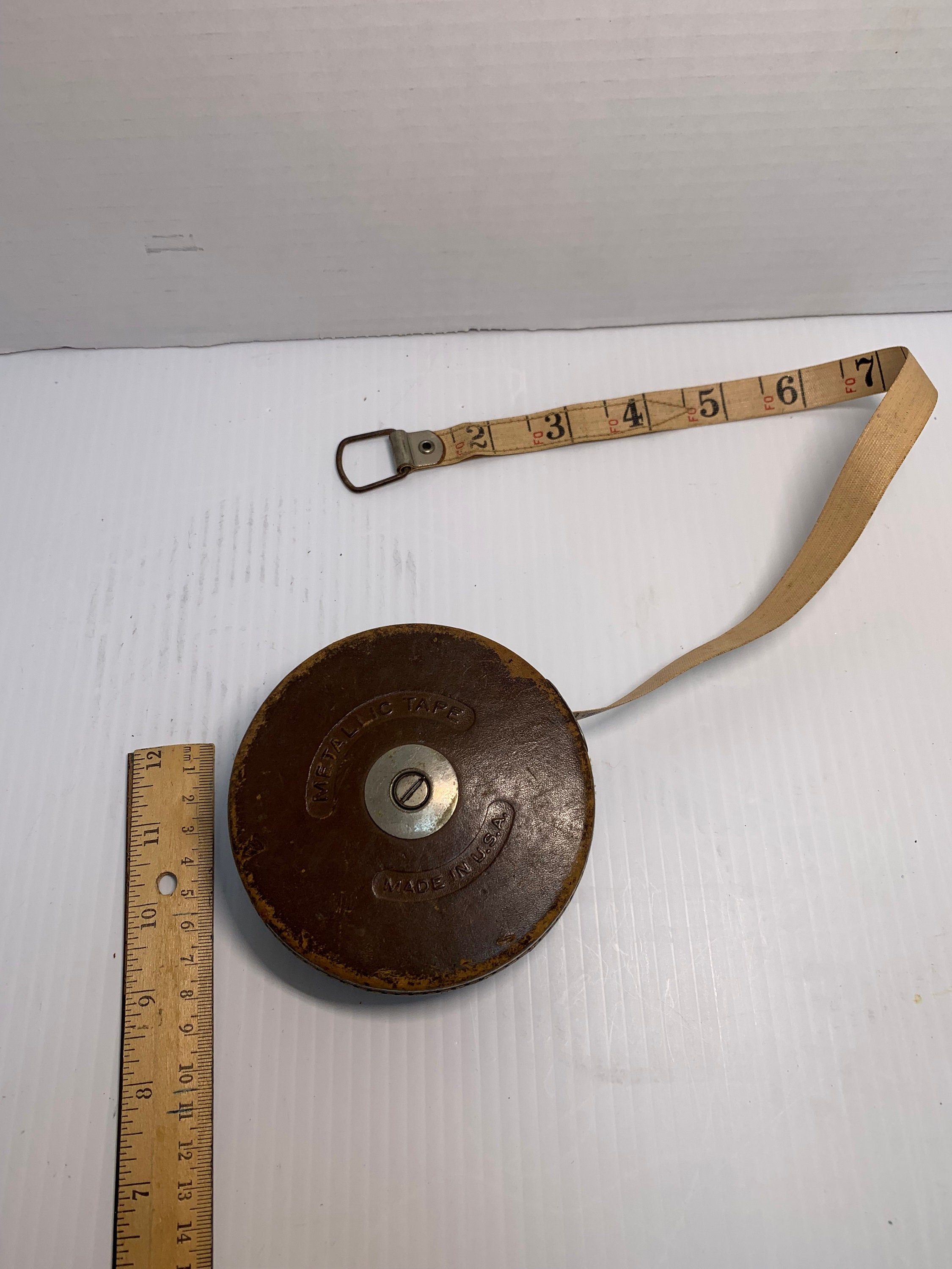 Vintage Lufkin Metallic Tape Measure - Etsy