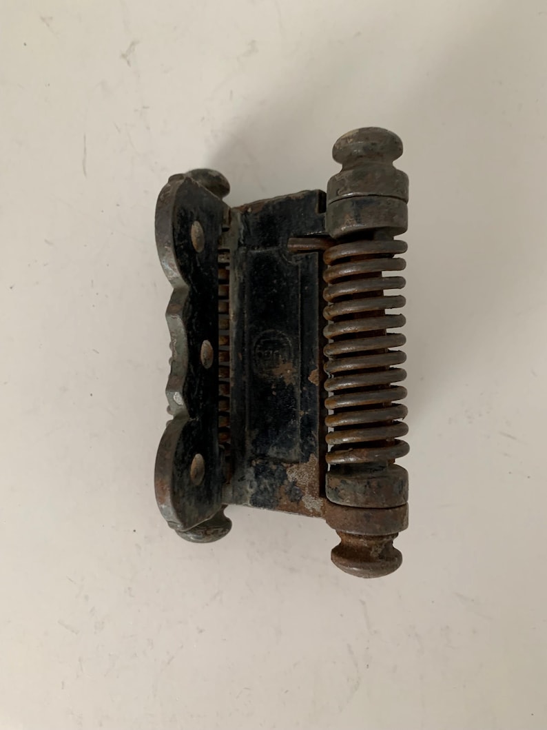 Antique 1900s Cast Iron Spring Loaded Double Swing Hinge - Etsy