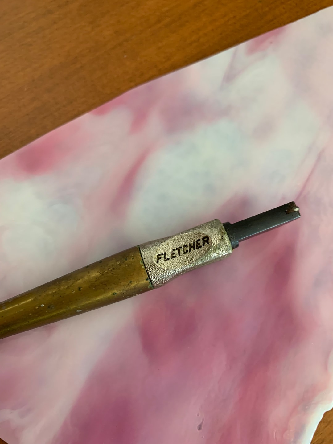 Vintage Solid Brass Glass Cutter From Fletcher - Etsy