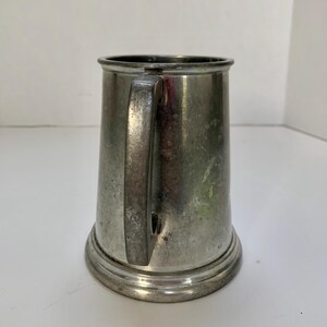 Vintage Halstaff Glass Bottom Pewter Tankards Mugs From England - Etsy