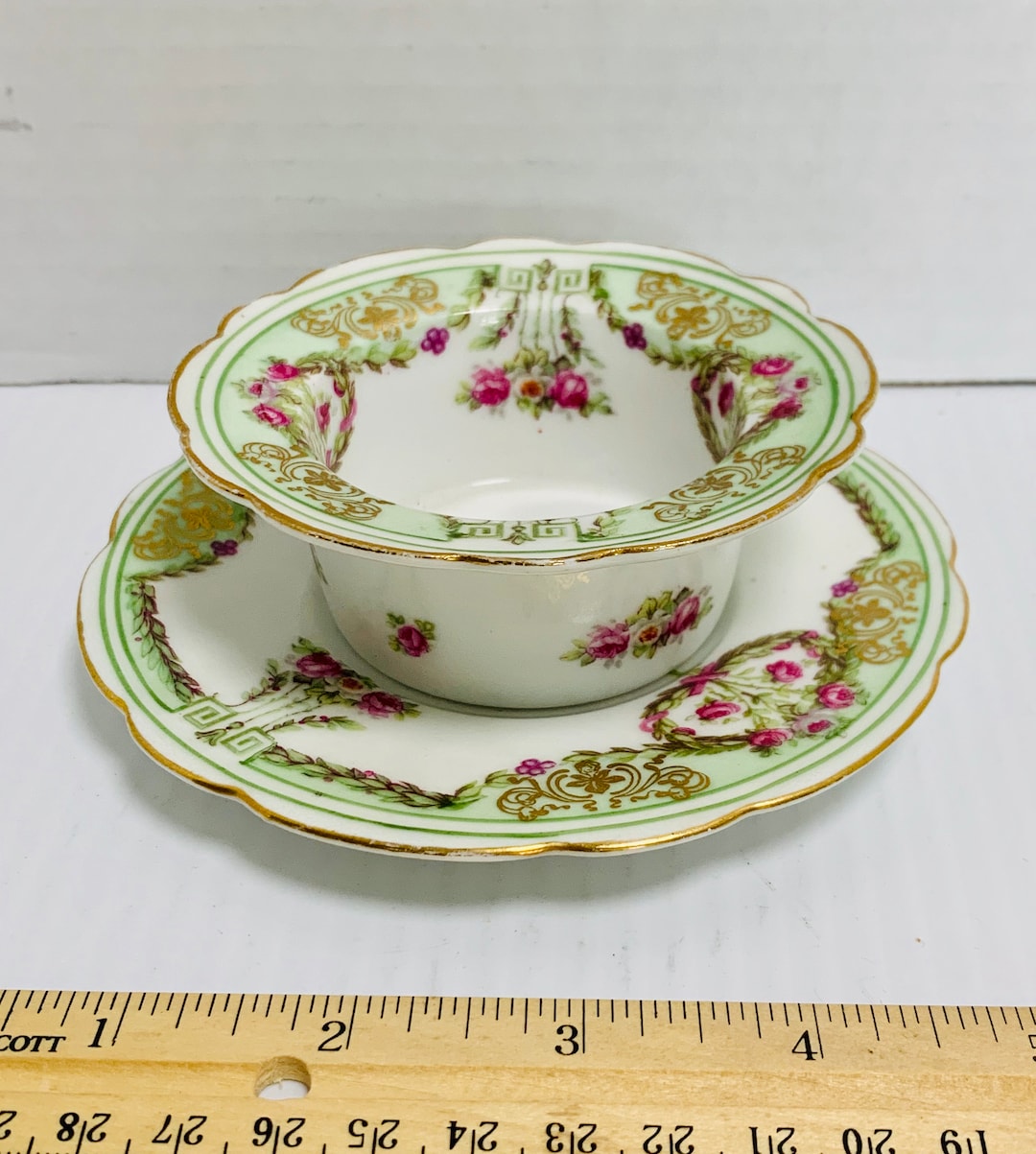 Vintage Austrian Imperial Crown China Cup/ramekin and Small Plate - Etsy