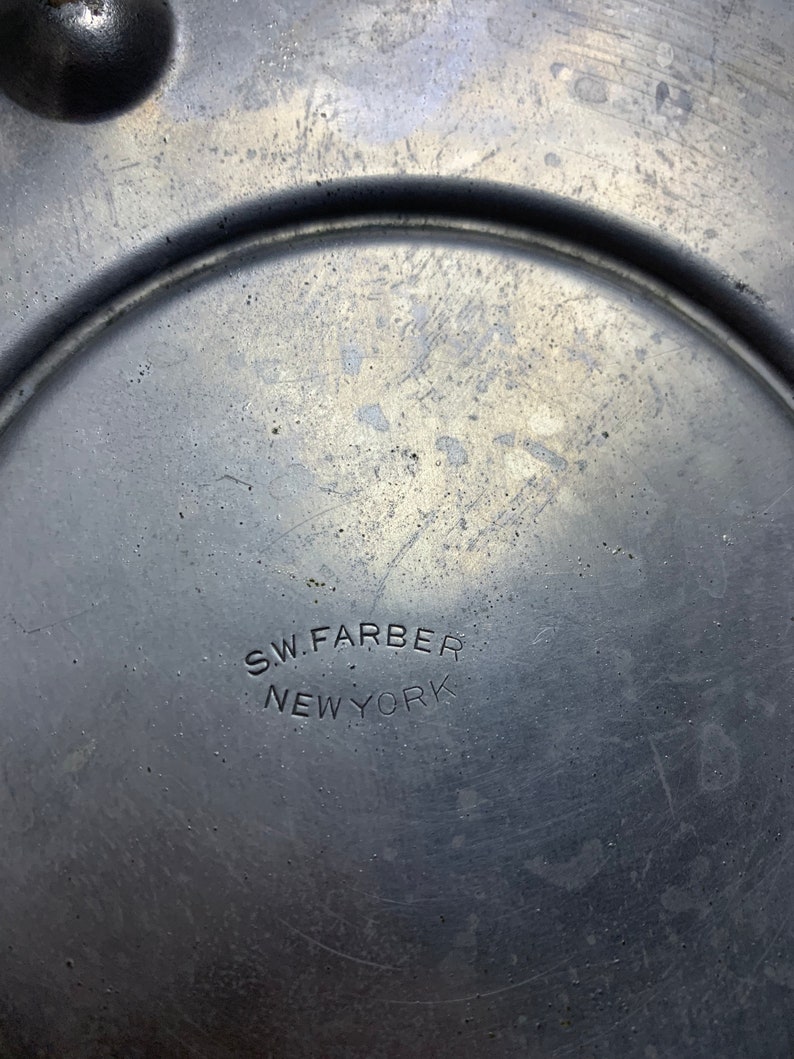 Vintage SW Farber New York Warming Plate - Etsy