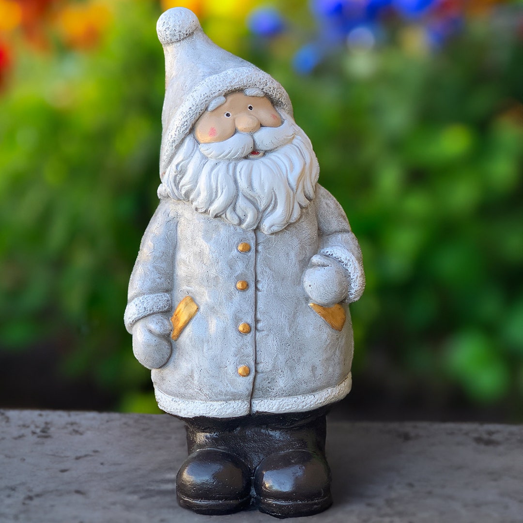 Large White Santa Figure Perfect Christmas Gift Concrete Lawn - Etsy