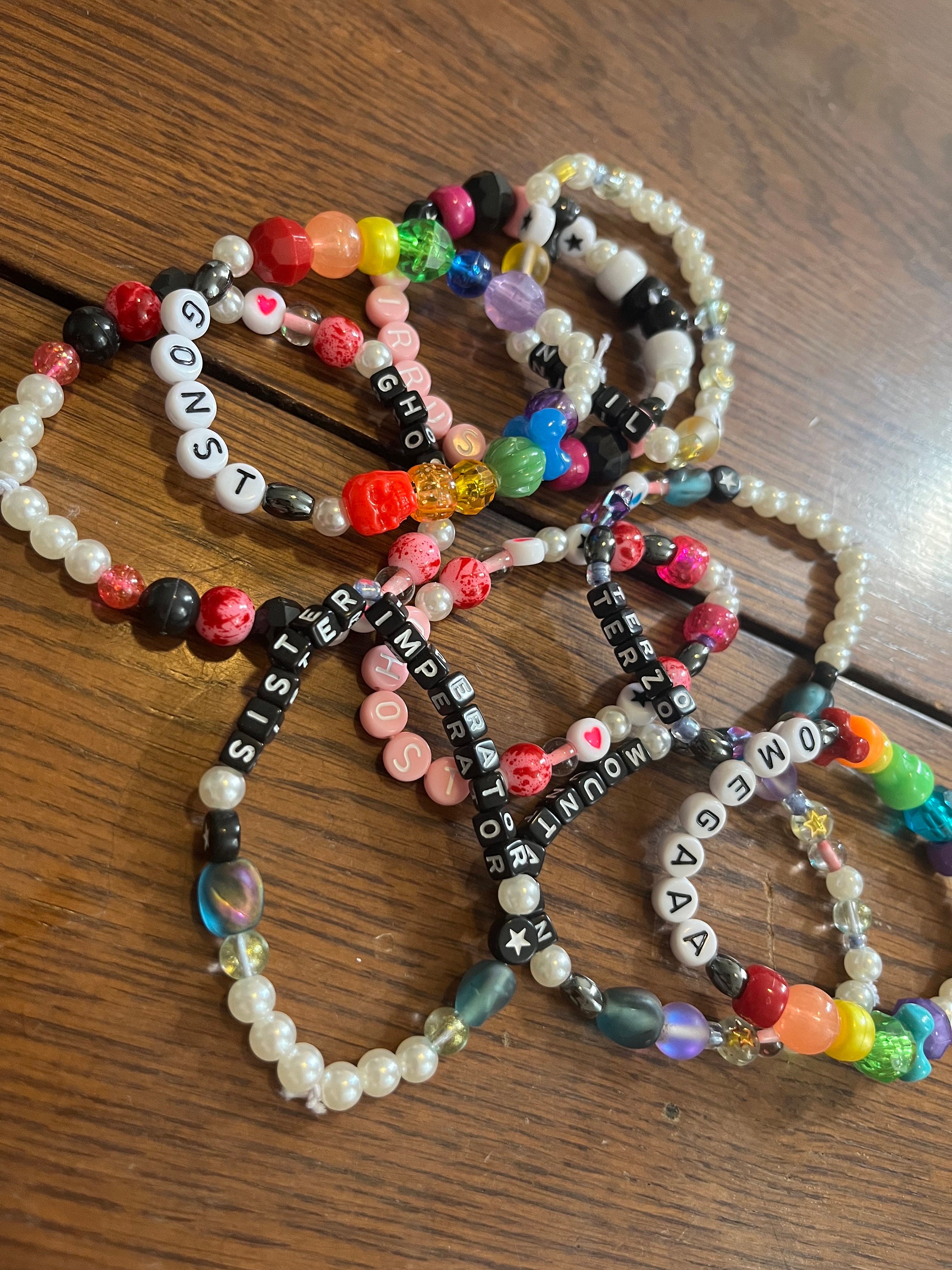 Ghost Band Beaded Bracelets - Etsy
