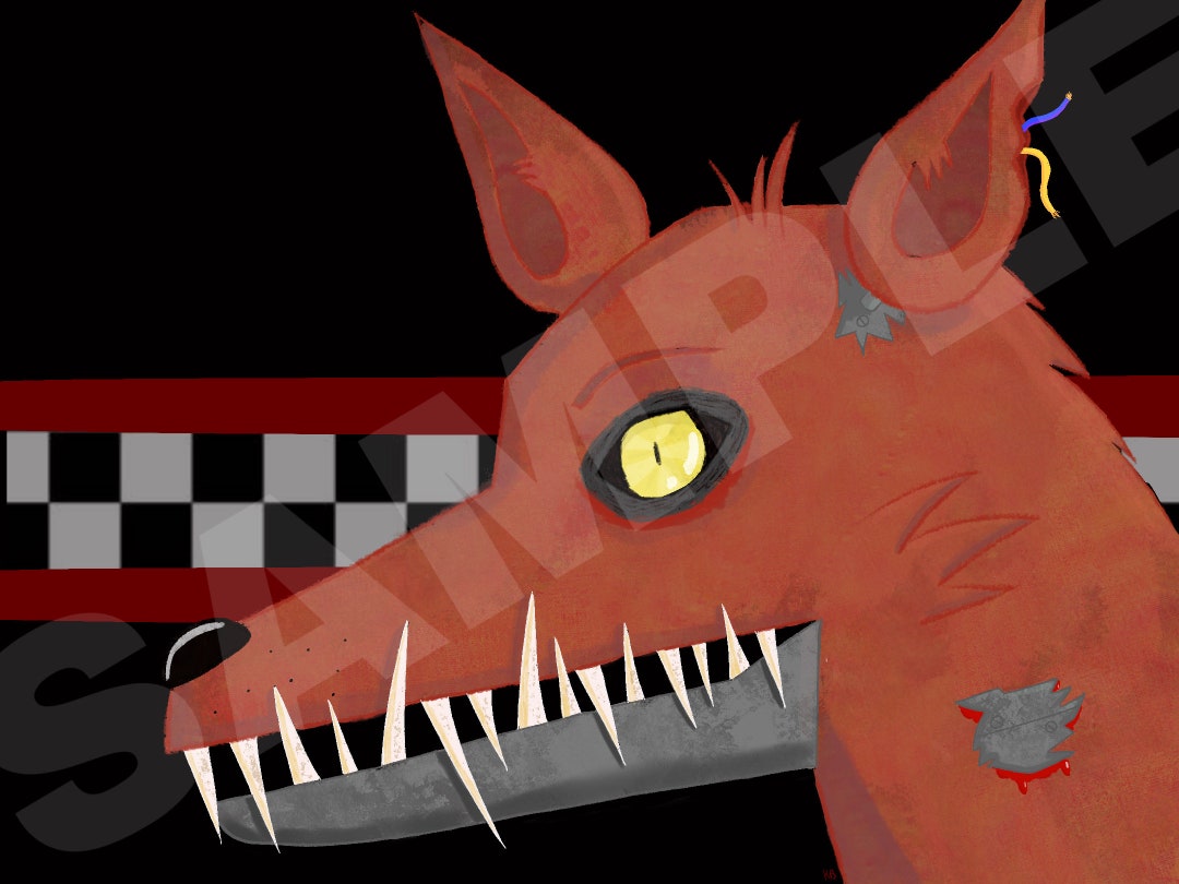 Foxy Fnaf Digital Art Print - Etsy