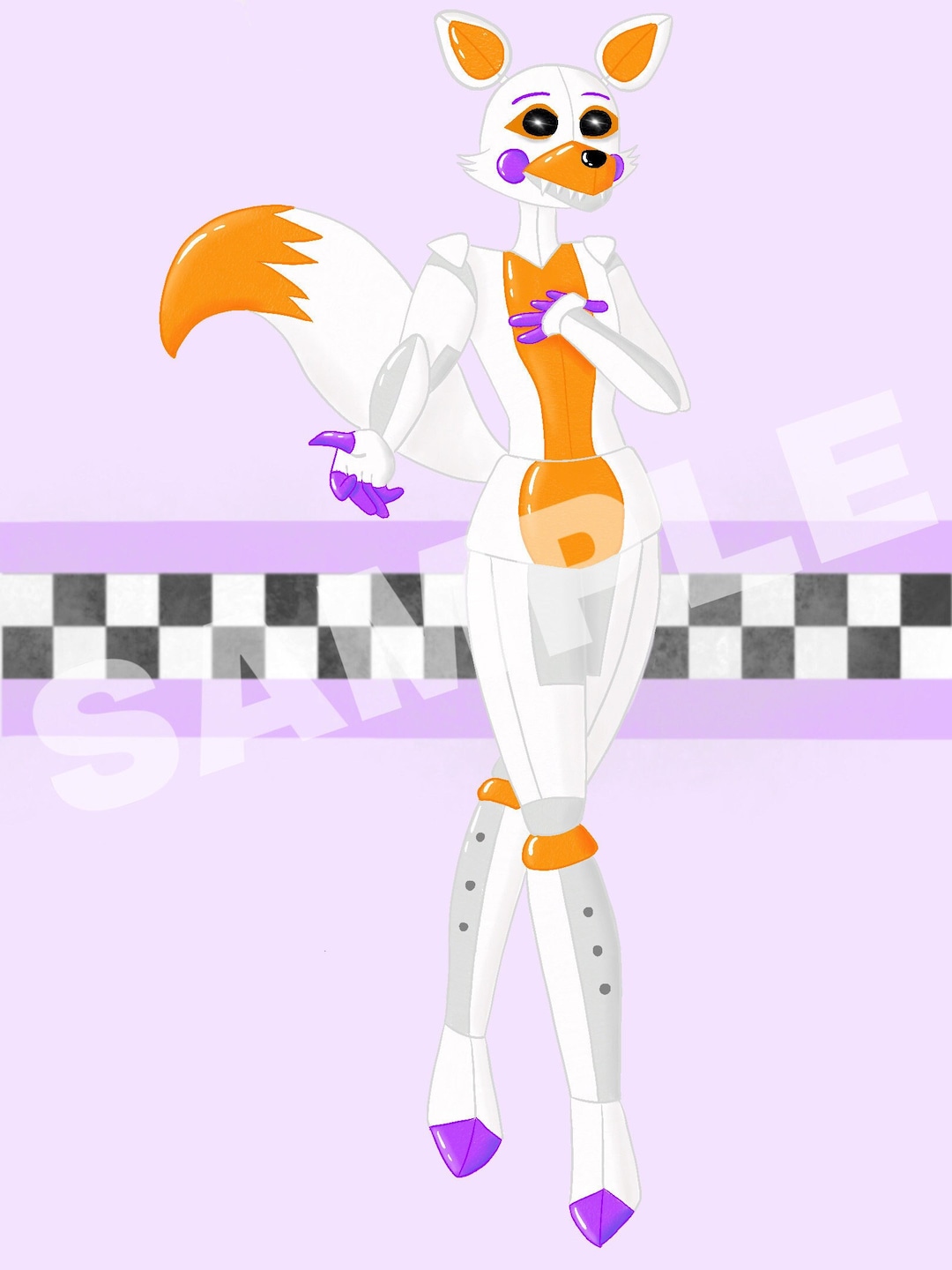 Fnaf Lolbit Digital Art Print - Etsy
