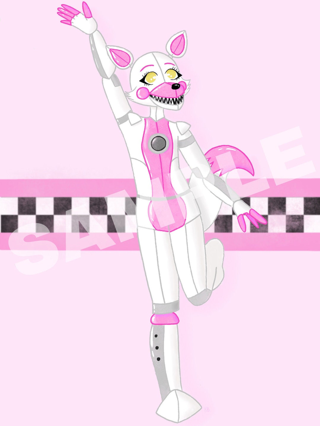 Fnaf Funtime Foxy Digital Art Print - Etsy